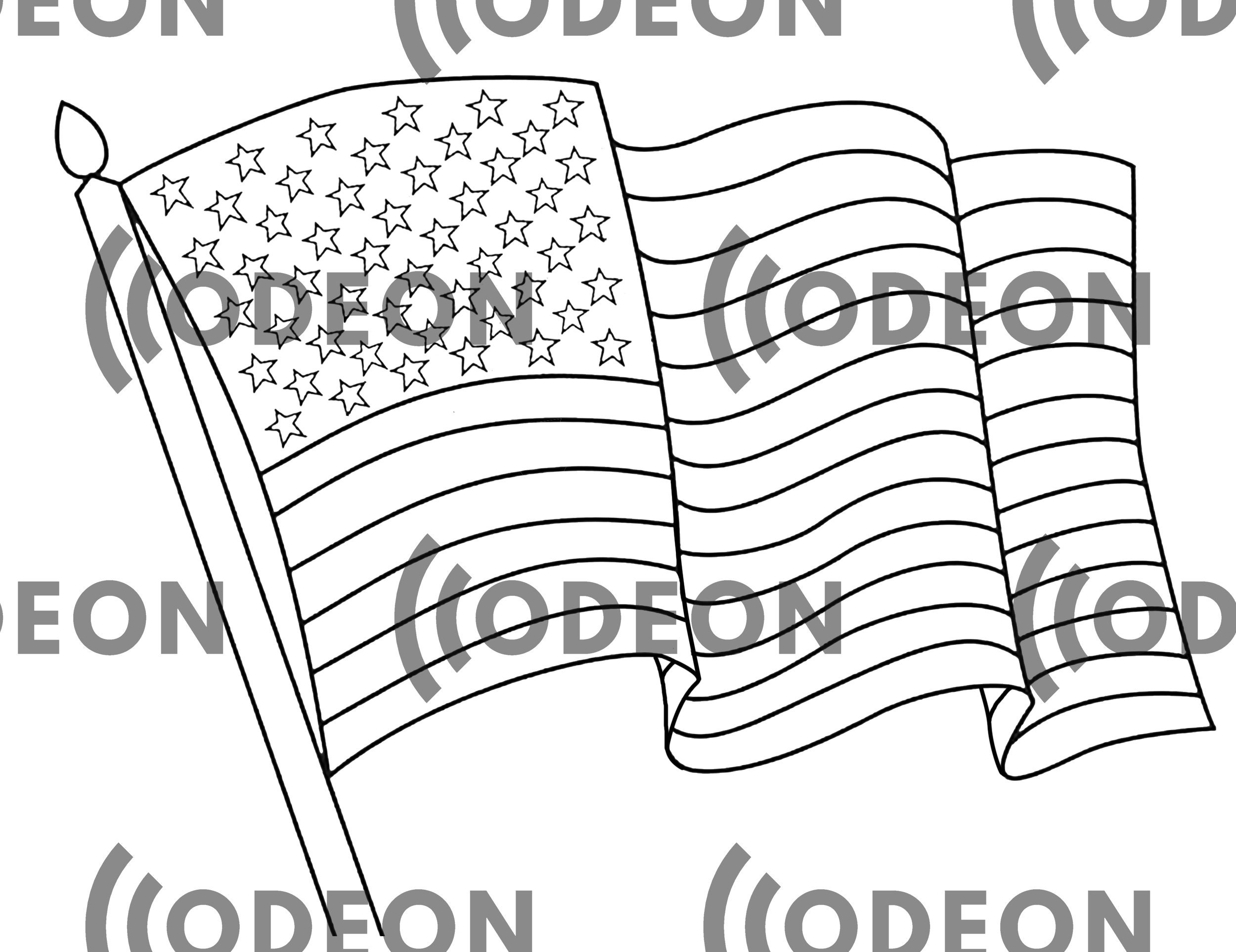 July 4th Coloring Pages Bundle for Kids 2 Celebrating Freedom Prints ...
