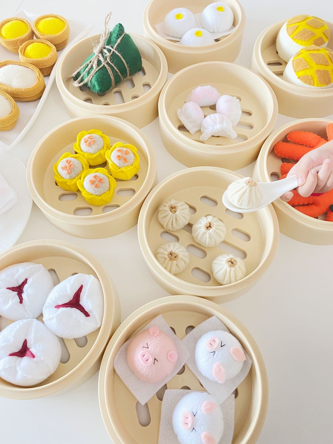 Felt Food Toys - Dim Sum Chinese Soup Dumpling ( Xiao Long Bao 小籠包 ...