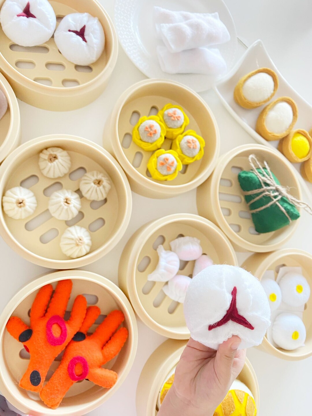 Felt Food Toys Dim Sum BBQ Pork Buns cha Siu Bao 叉燒包 - Etsy