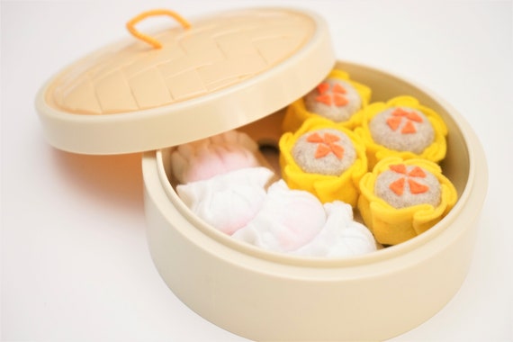 Felt Food Dim Sum Toys Dumpling Pretend Play Kitchen Plastic | Etsy