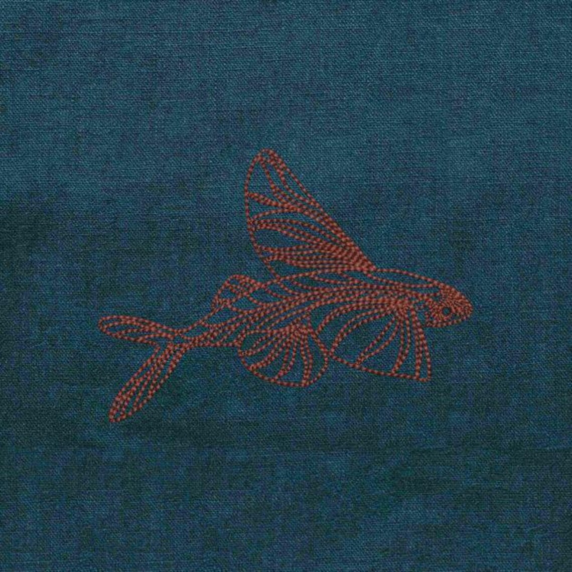 Flying Fish Embroidery Design, Four-wing Outline (digital Download) - Etsy
