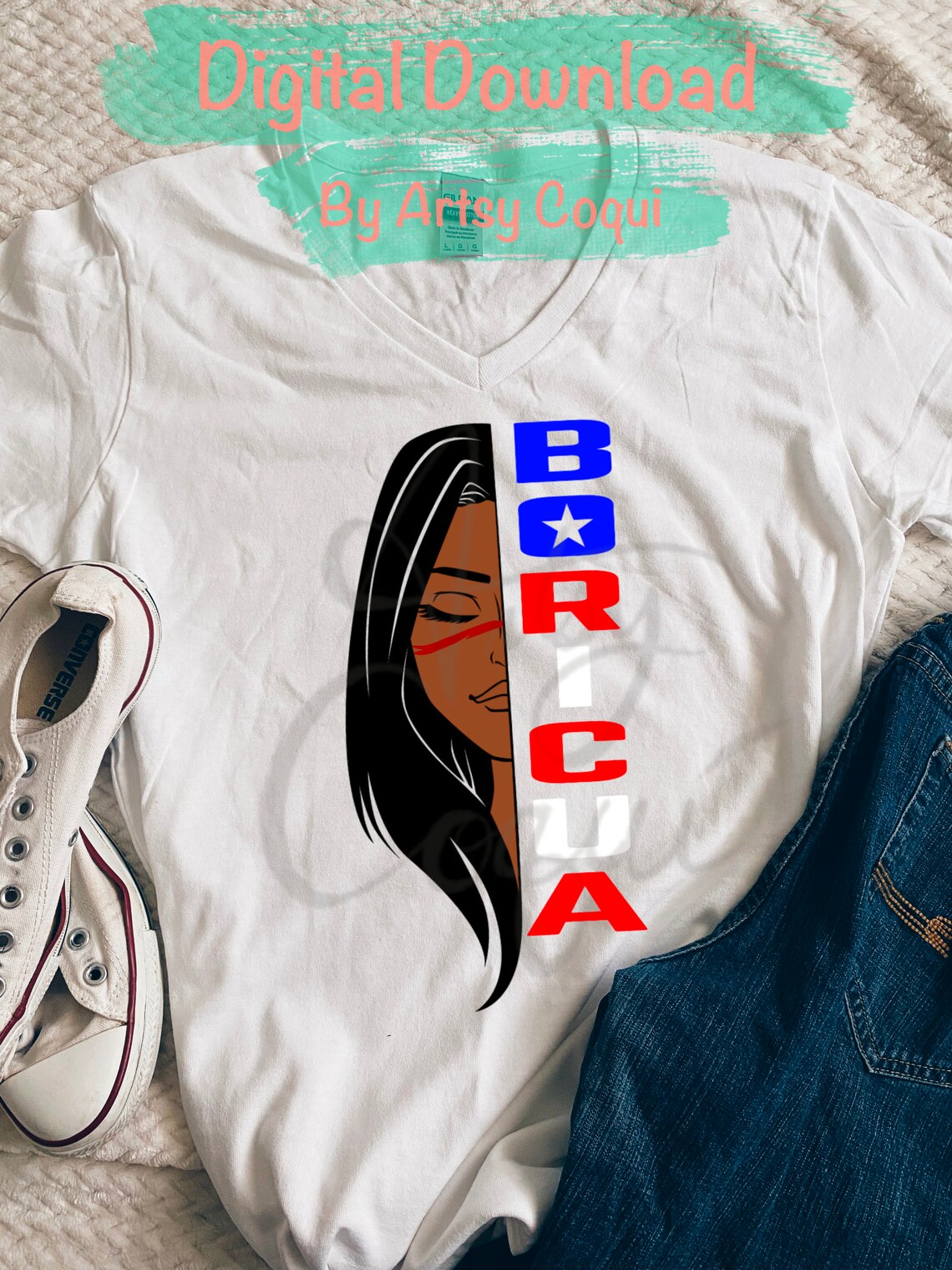 Boricua Latina Layered SVG Cricut Design Cut File, diseño afro latina ...
