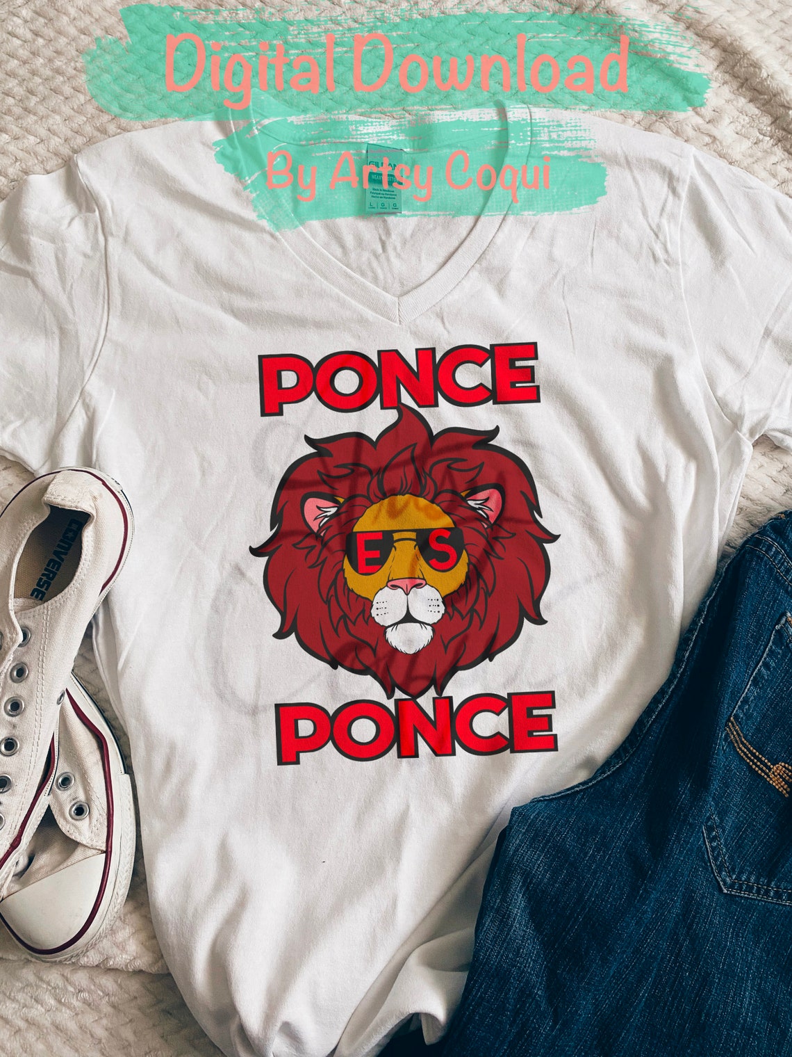 Ponce Es Ponce Lion Layered SVG Cricut Design, Boricua Lion With ...