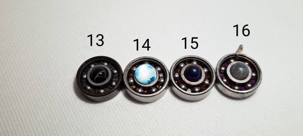 Roller skate bearing necklace / keyring, roller derby jewellery ...