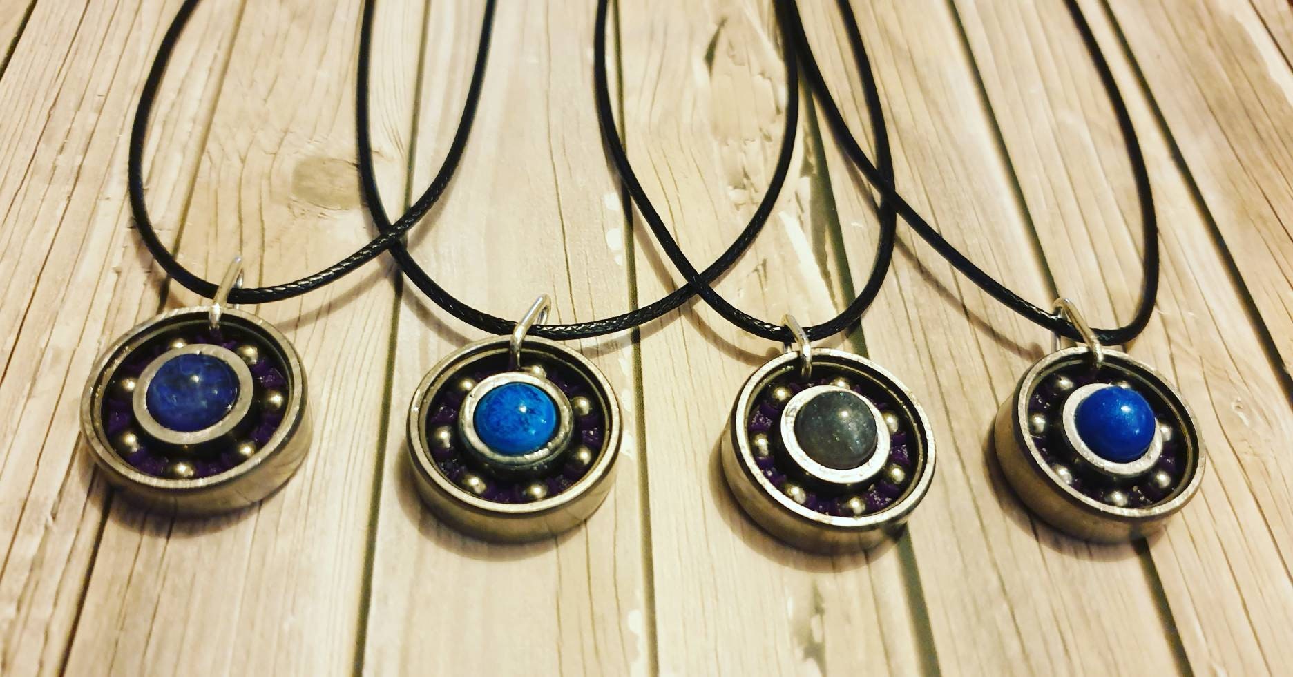 Roller skate bearing necklace / keyring, roller derby jewellery ...