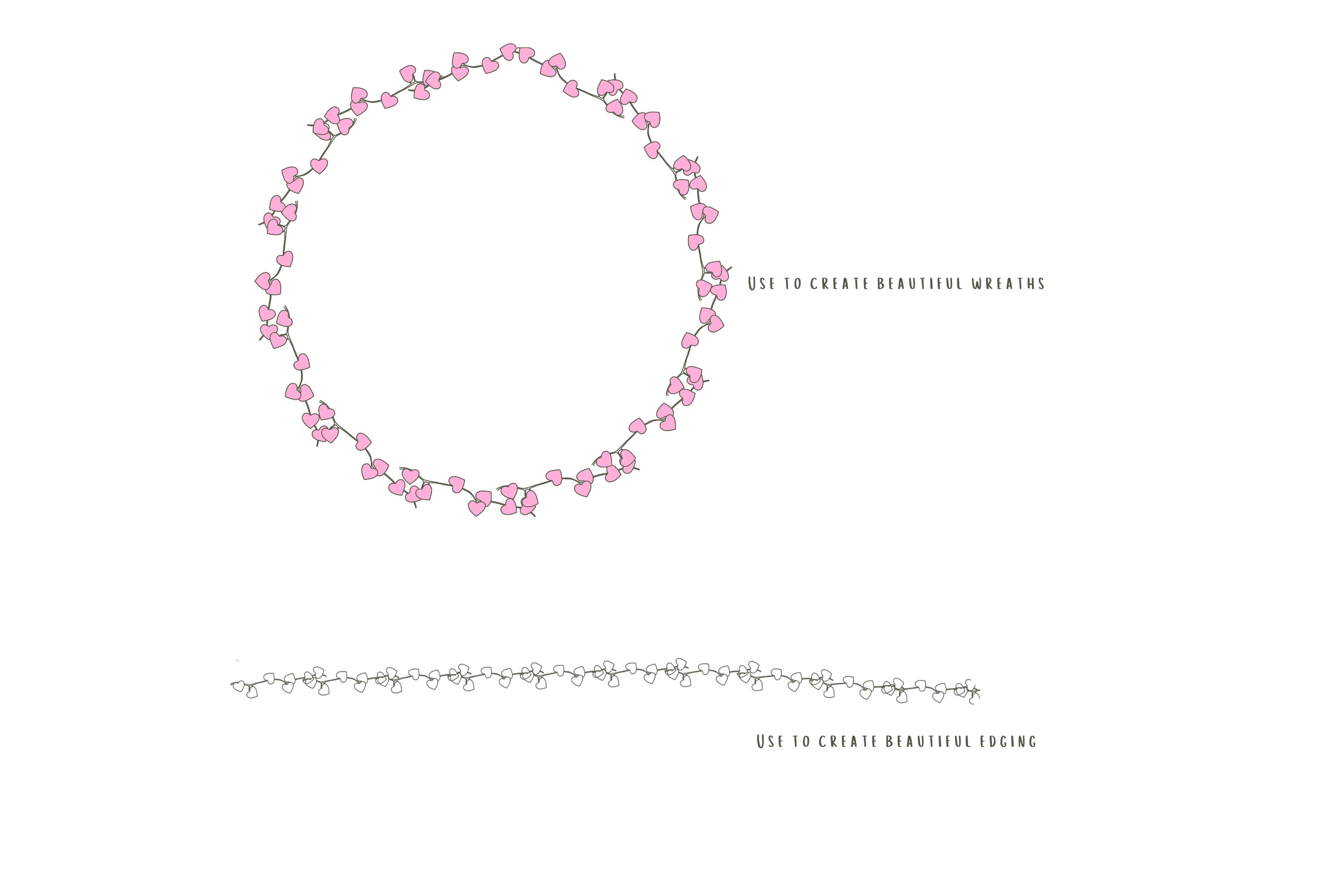 As Free as It Can Be! Procreate Valentine’s Heart Vine Brush! - Etsy