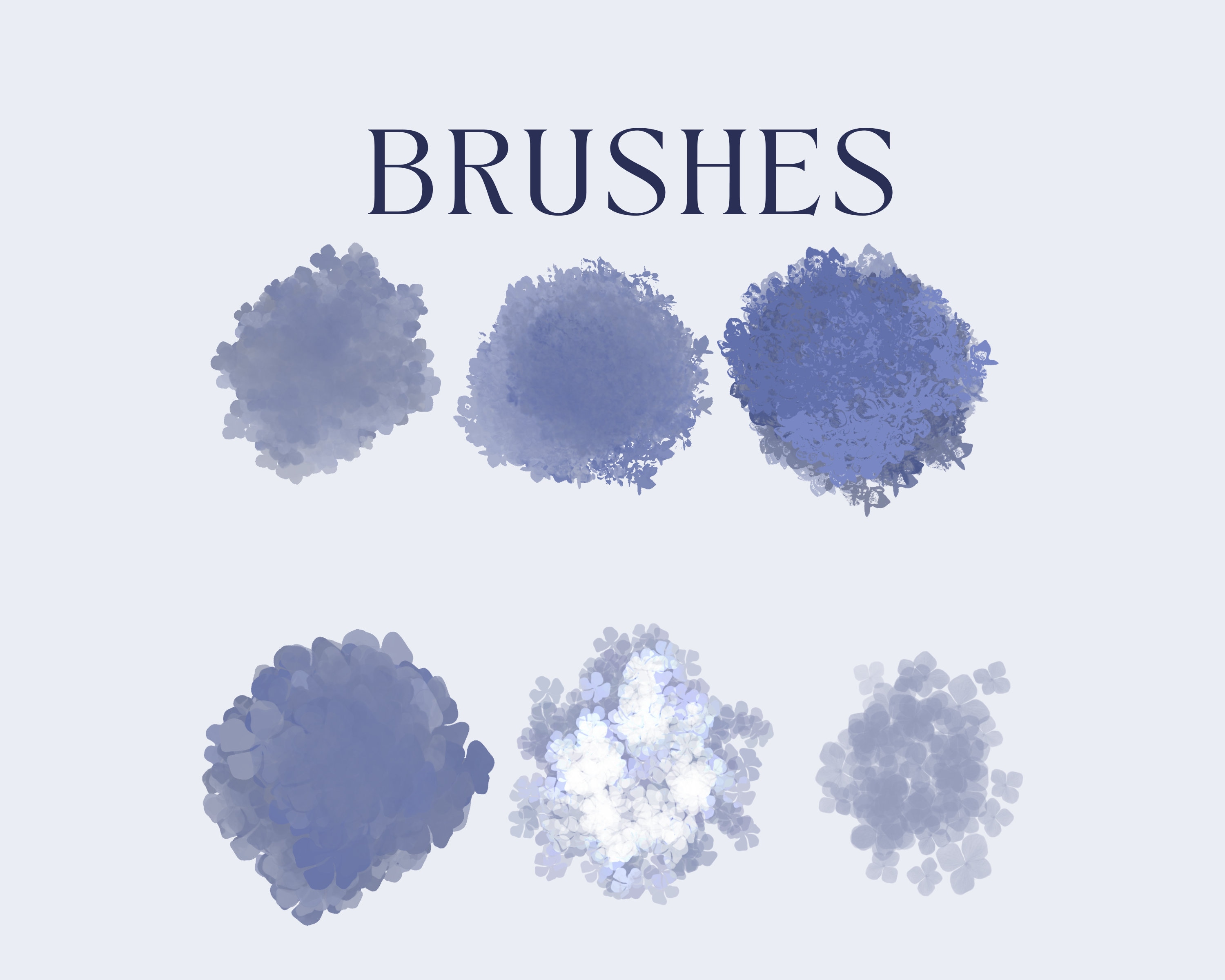 Hydrangea Brushes for Procreate - 6 X Dynamic Brushes - Instant Download! - Etsy