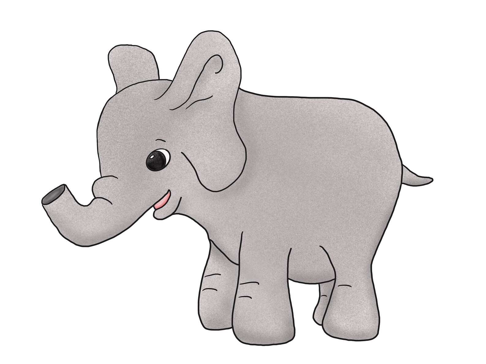 Hand Drawn Clip Art Zoo Animals Individual Design Elements - Etsy