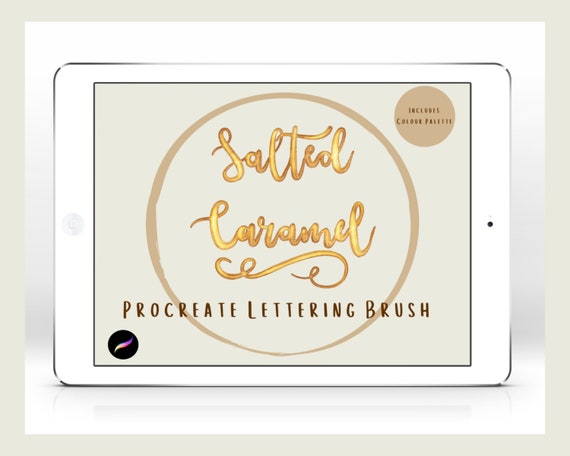 Salted Caramel Calligraphy / Lettering Brush for Procreate | Etsy