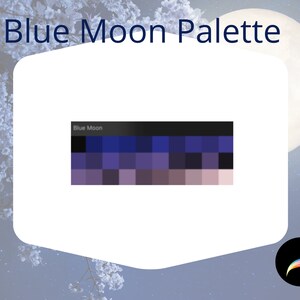 Blue Moon Lettering Brushes and Palette Procreate 5 Instant Download - Etsy