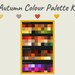 Autumn Procreate Colour Palette / Swatches X 4 - 120 Colours - Instant ...