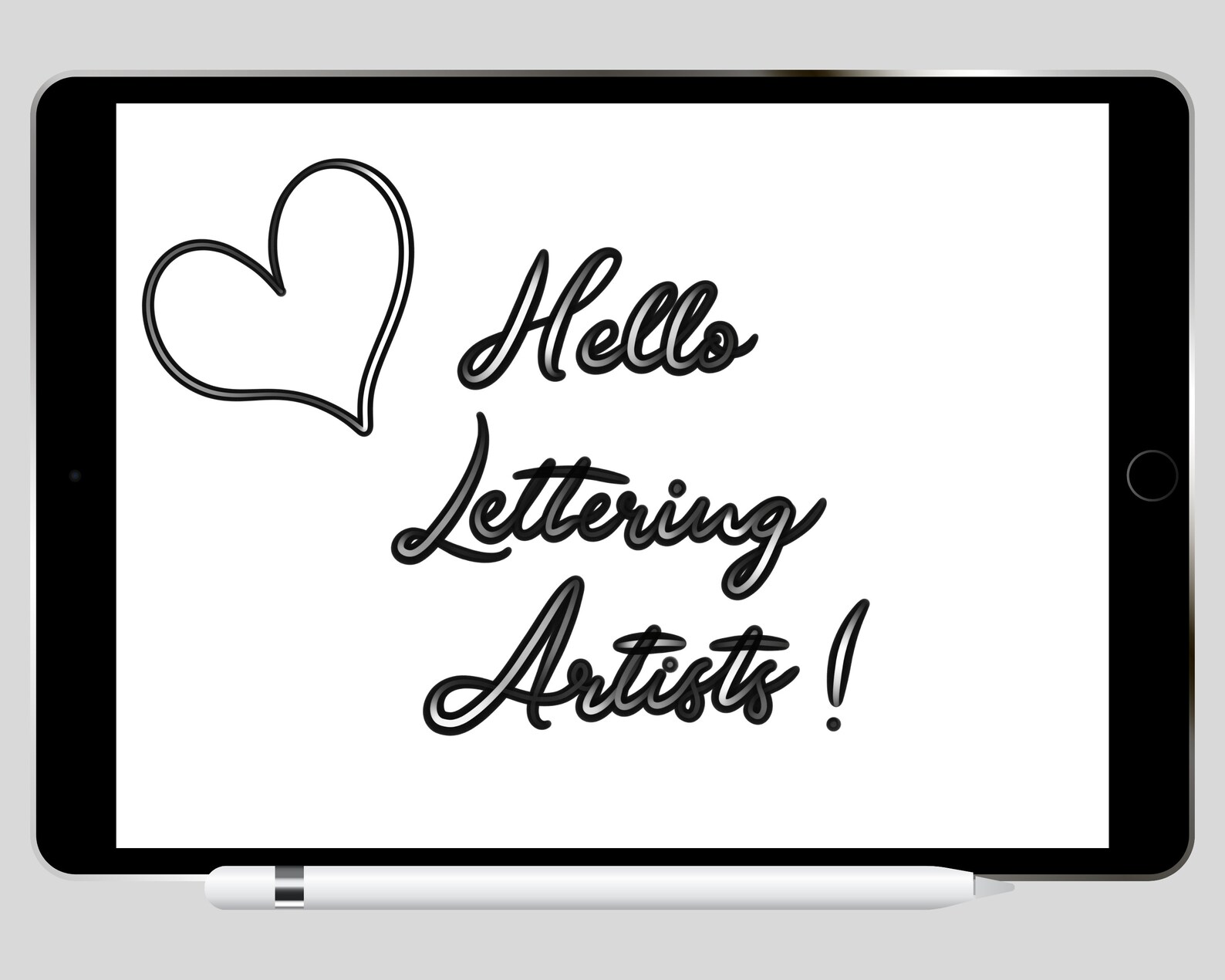 Errol Calligraphy / Lettering Brush for Procreate - Includes Colour ...