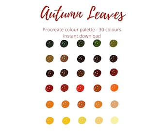 Procreate Color Palette Instant Download Pink & Lilac Pastels - Etsy