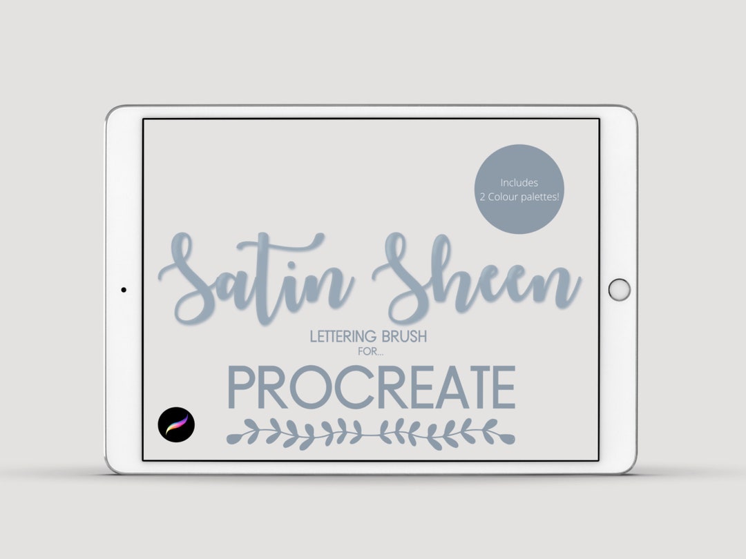 Procreate Satin Sheen Lettering Calligraphy Brush Includes 2 - Etsy