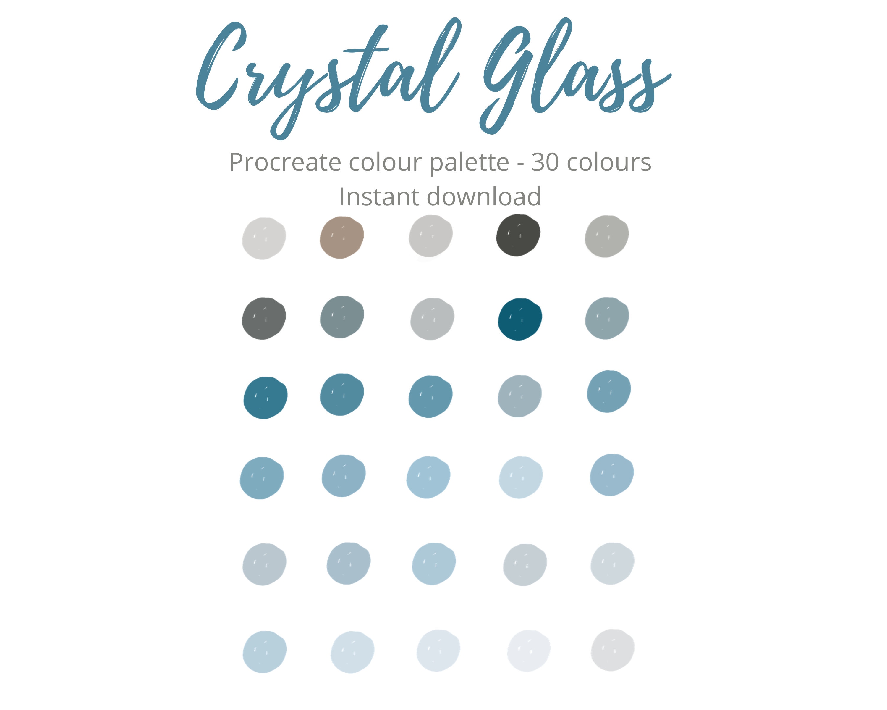 Crystal Glass Lettering Calligraphy Brush Includes Colour Palette ...