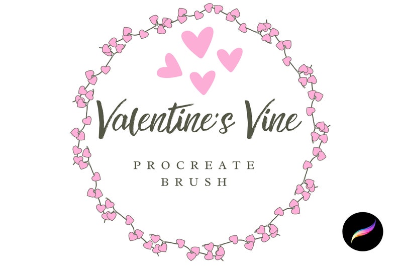 As Free as It Can Be! Procreate Valentine’s Heart Vine Brush! - Etsy