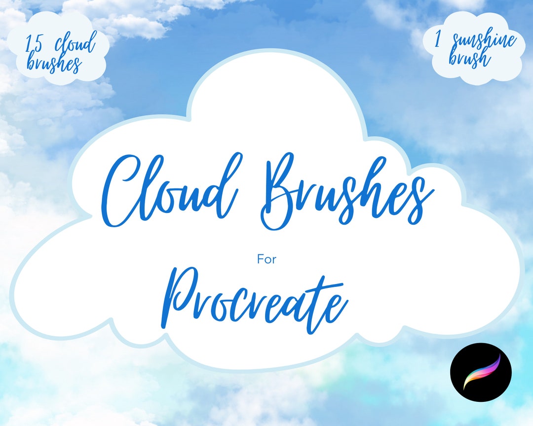 Cloud & Sky Brushes for Procreate X 15 - Includes Fluffy, Wispy ...