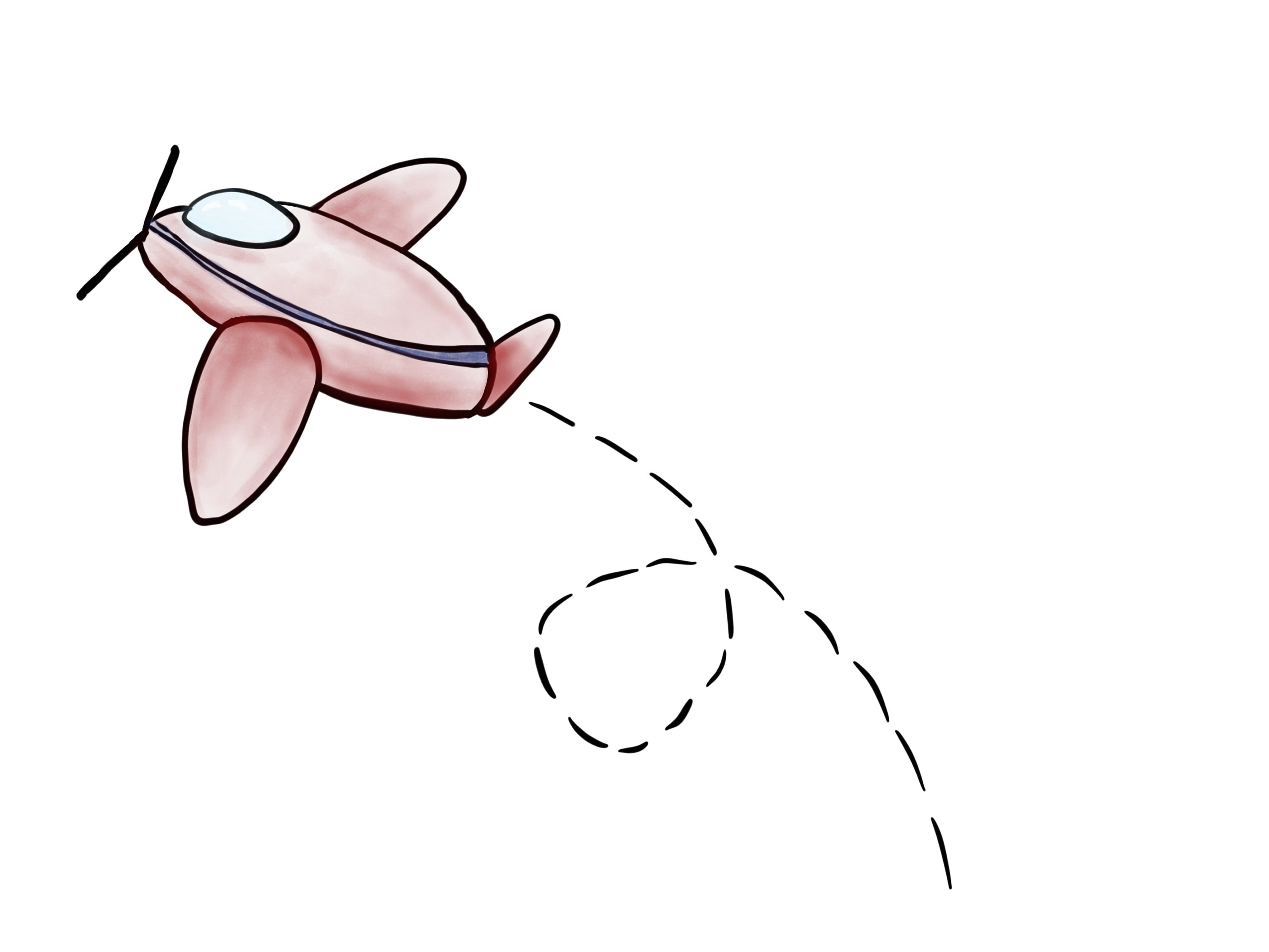 Hand Drawn Clip Art Art-up, up and Away Watercolour Pencil/ink Style 9 ...