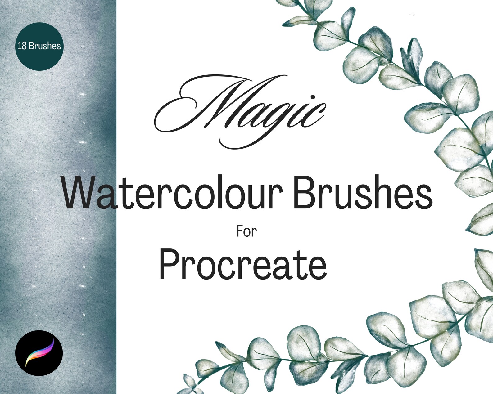 Magic Watercolour Brushes for Procreate - 18X Brushes - Instant ...