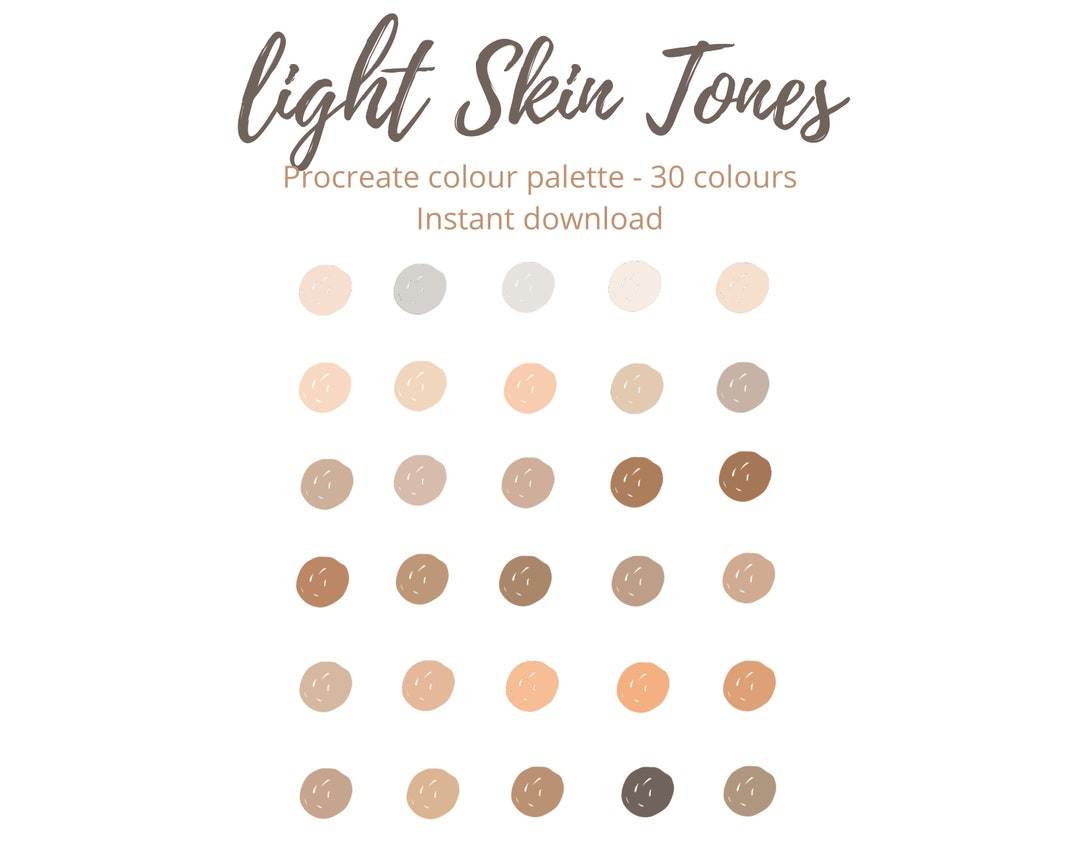 Light Skin Tones - Brown Pink Porcelain Black Beige Cream Tan Fair ...