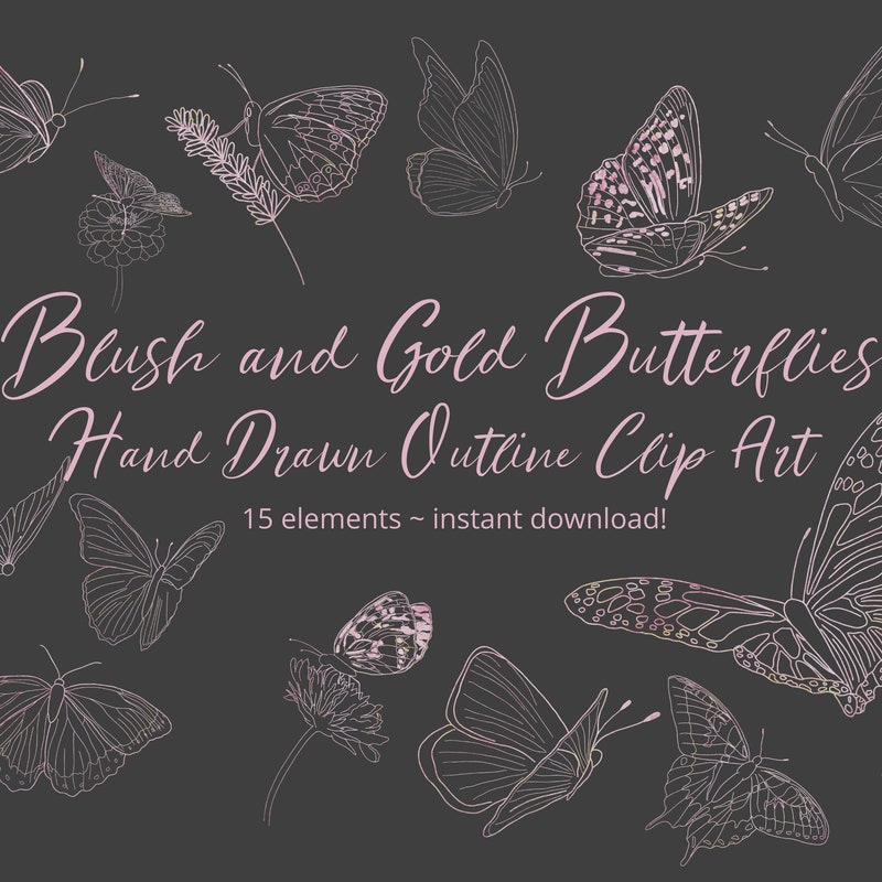 Butterfly Clip Art - Etsy