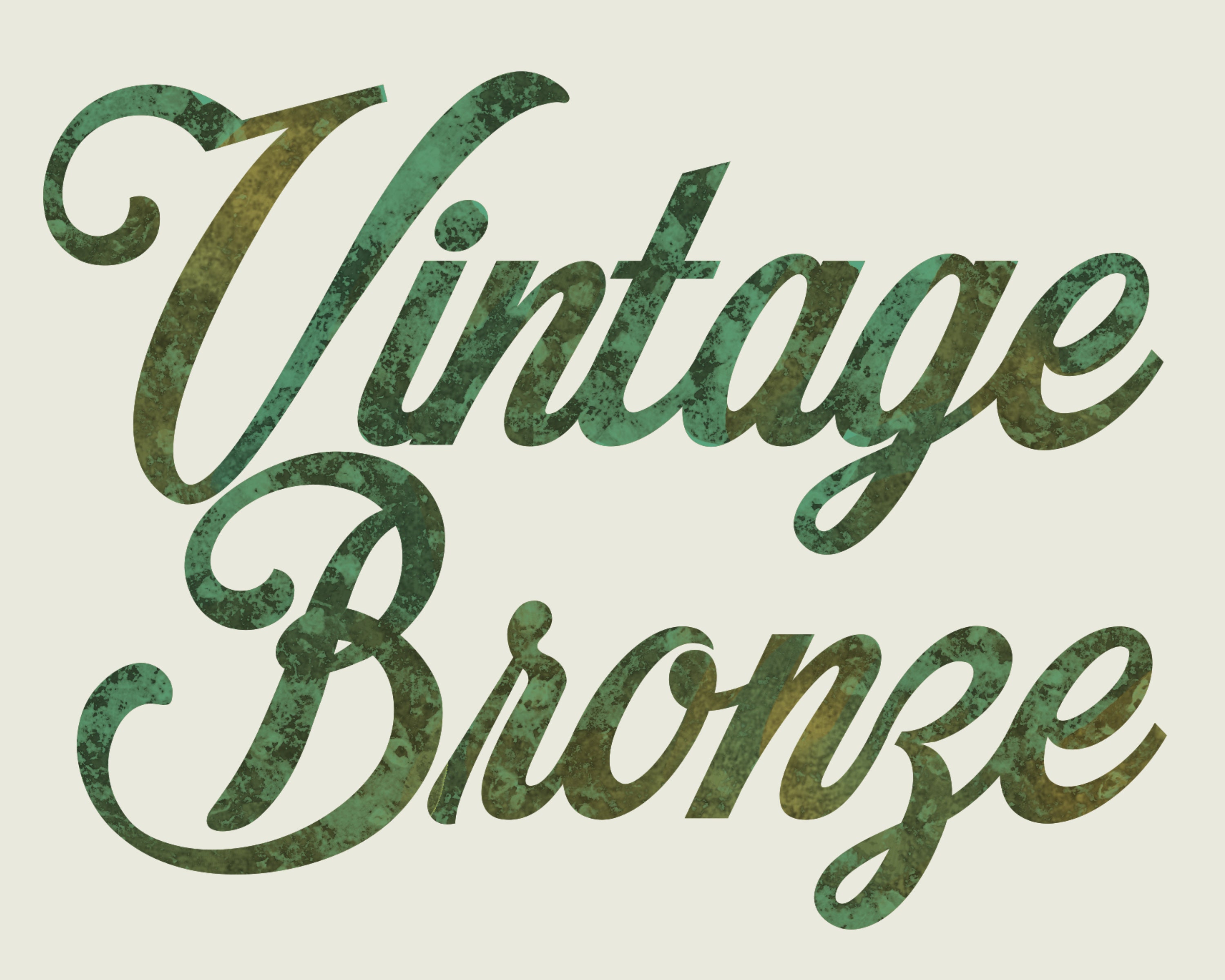 Vintage Bronze Lettering Brush and Palette Procreate 5 Instant Download ...