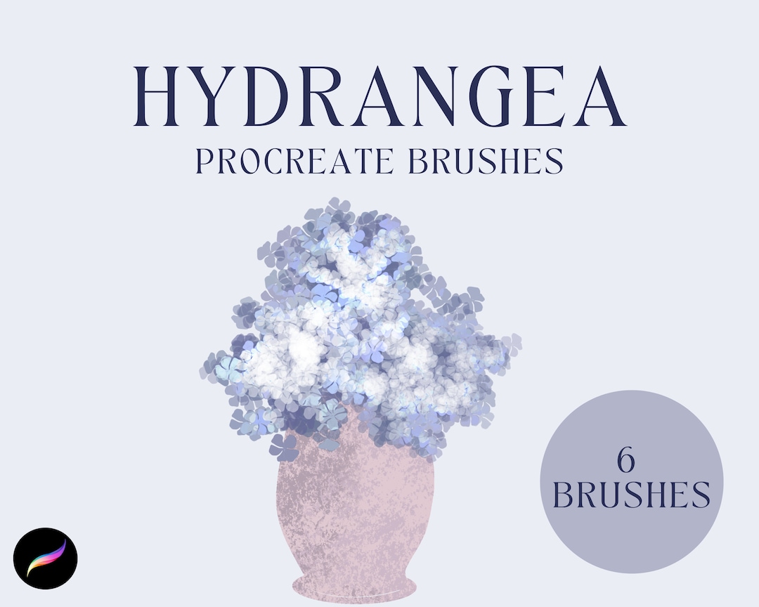 Hydrangea Brushes for Procreate - 6 X Dynamic Brushes - Instant Download! - Etsy