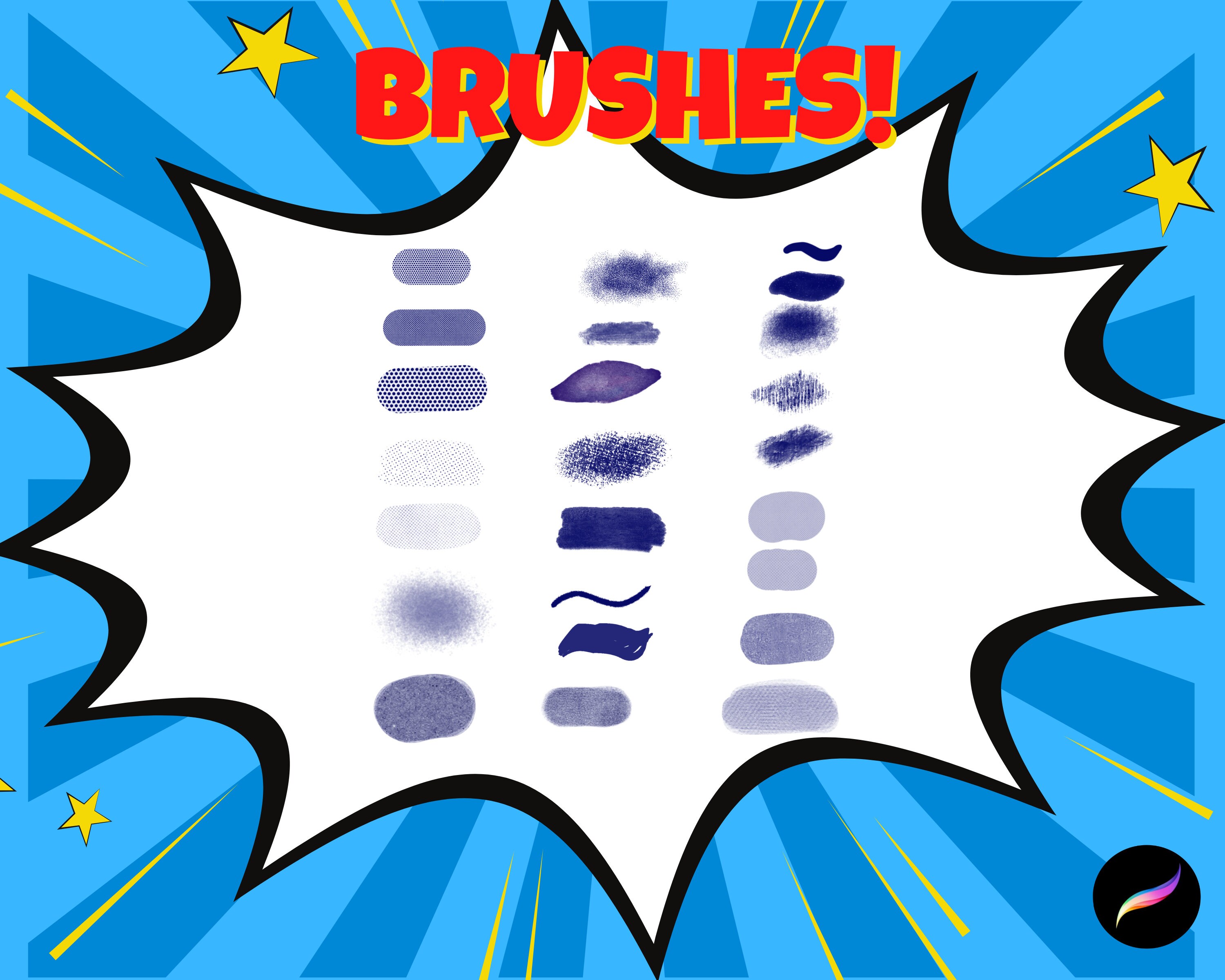 Comic Brushes for Procreate X 24 Instant Download - Etsy UK