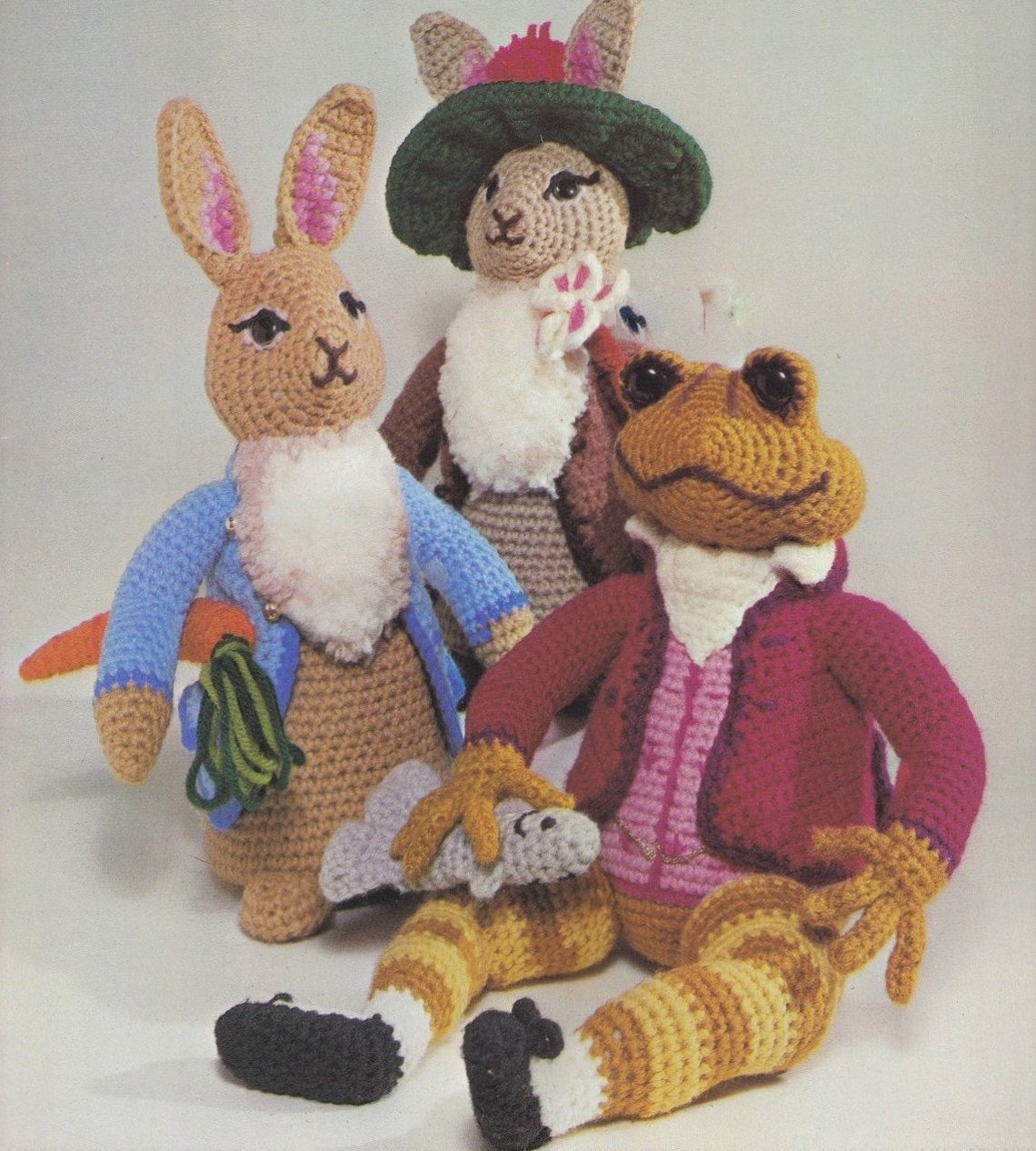 11 Peter Rabbit & Friends Vintage Crochet Patterns Instant Digital ...