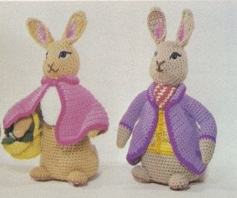 11 Peter Rabbit & Friends Vintage Crochet Patterns Instant Digital ...