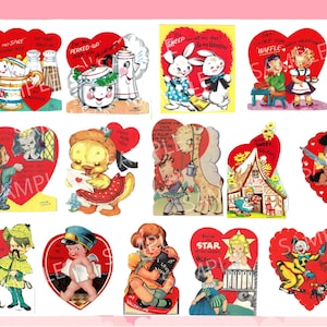 57 Printable Vintage Valentine’s Day Cards 1950’s Retro 1960’s ...