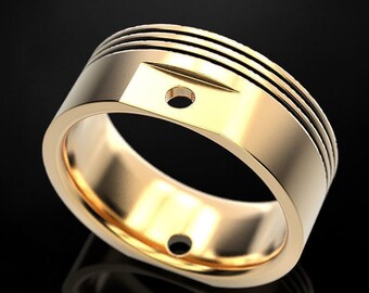 Mechanic Wedding Band - Etsy
