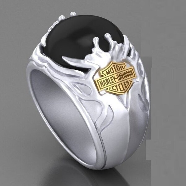 Harley Davidson Ring - Etsy