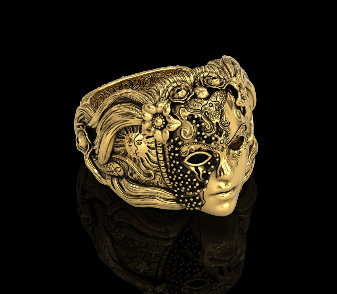 14k Gold Over Angel Ring Diamond Angel Ring Black Diamond | Etsy