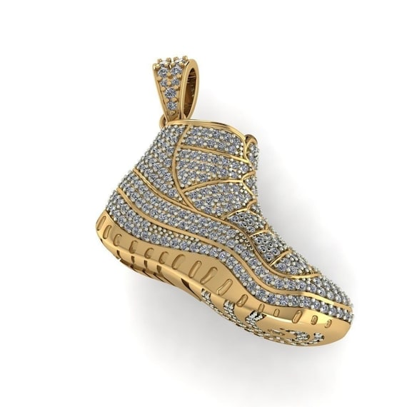 Gold Diamond Jordans