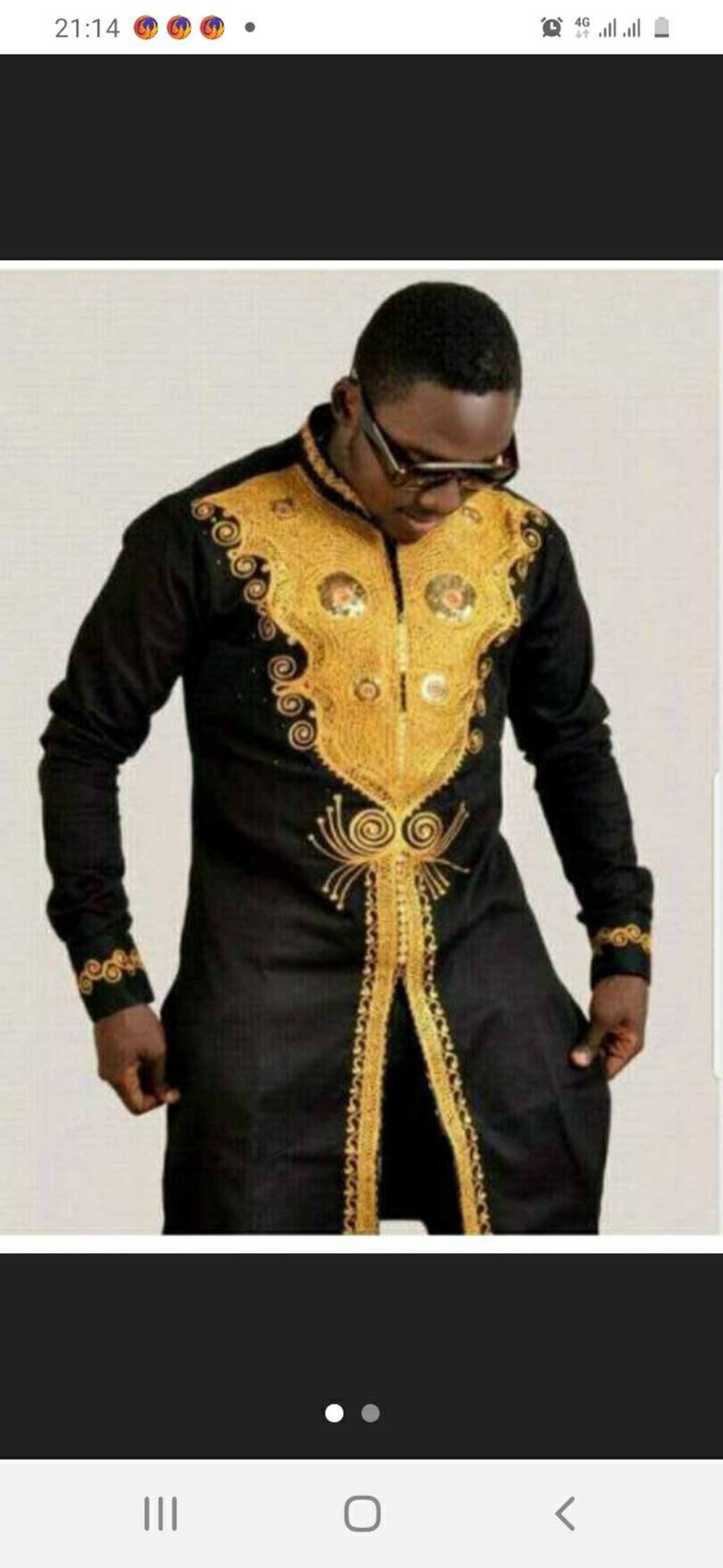 Fashionable African Men Suit With Embroidery,african Special Occasions ...