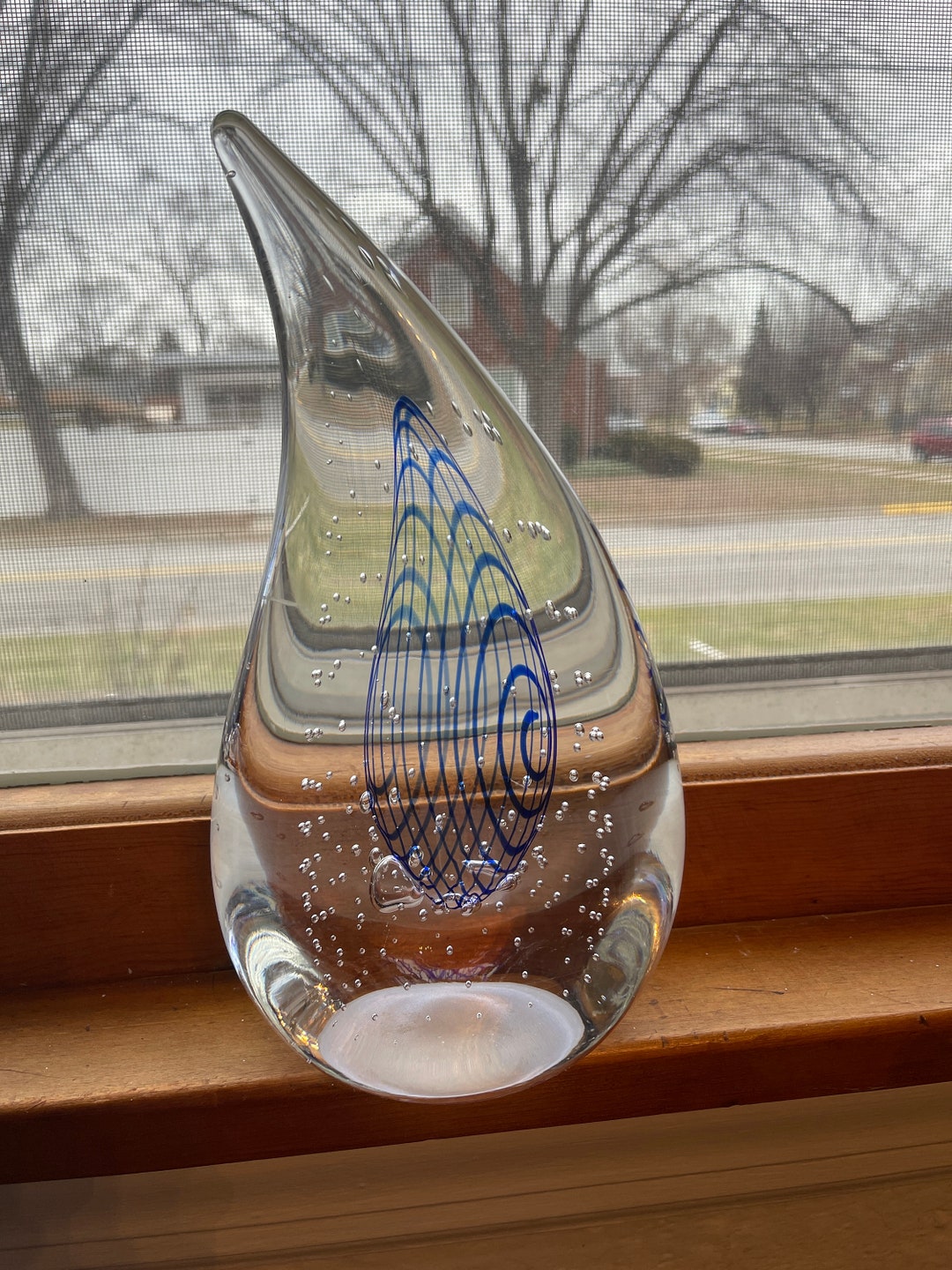 Blown Glass Tear Drop - Etsy