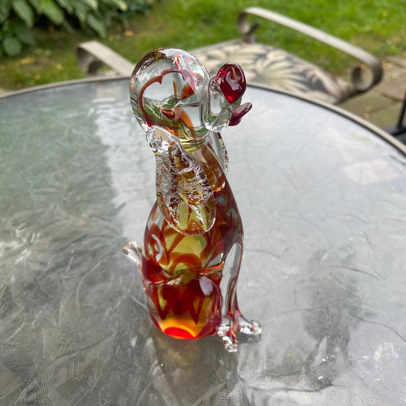 Vintage Glass Dog Murano - Etsy
