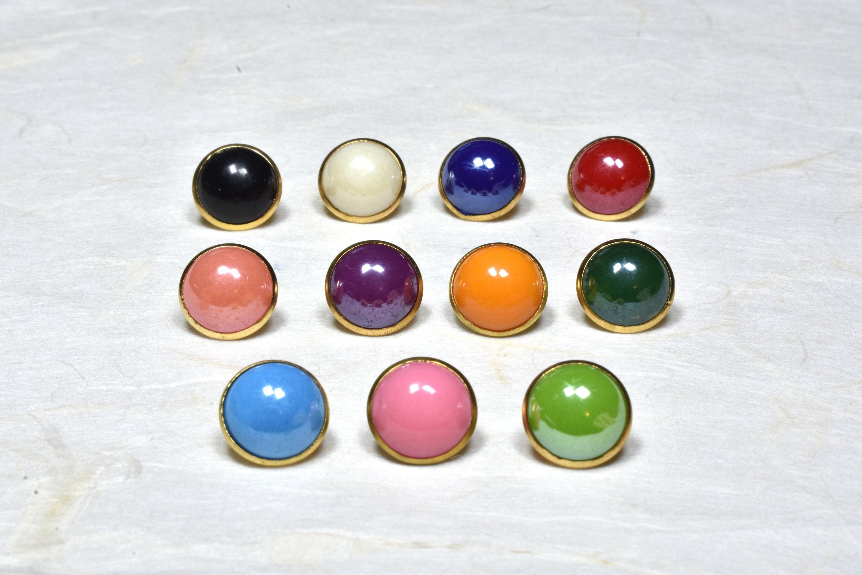 10mm Small Pearlised Half Ball Dome Shank Buttons 16L Tiny - Etsy