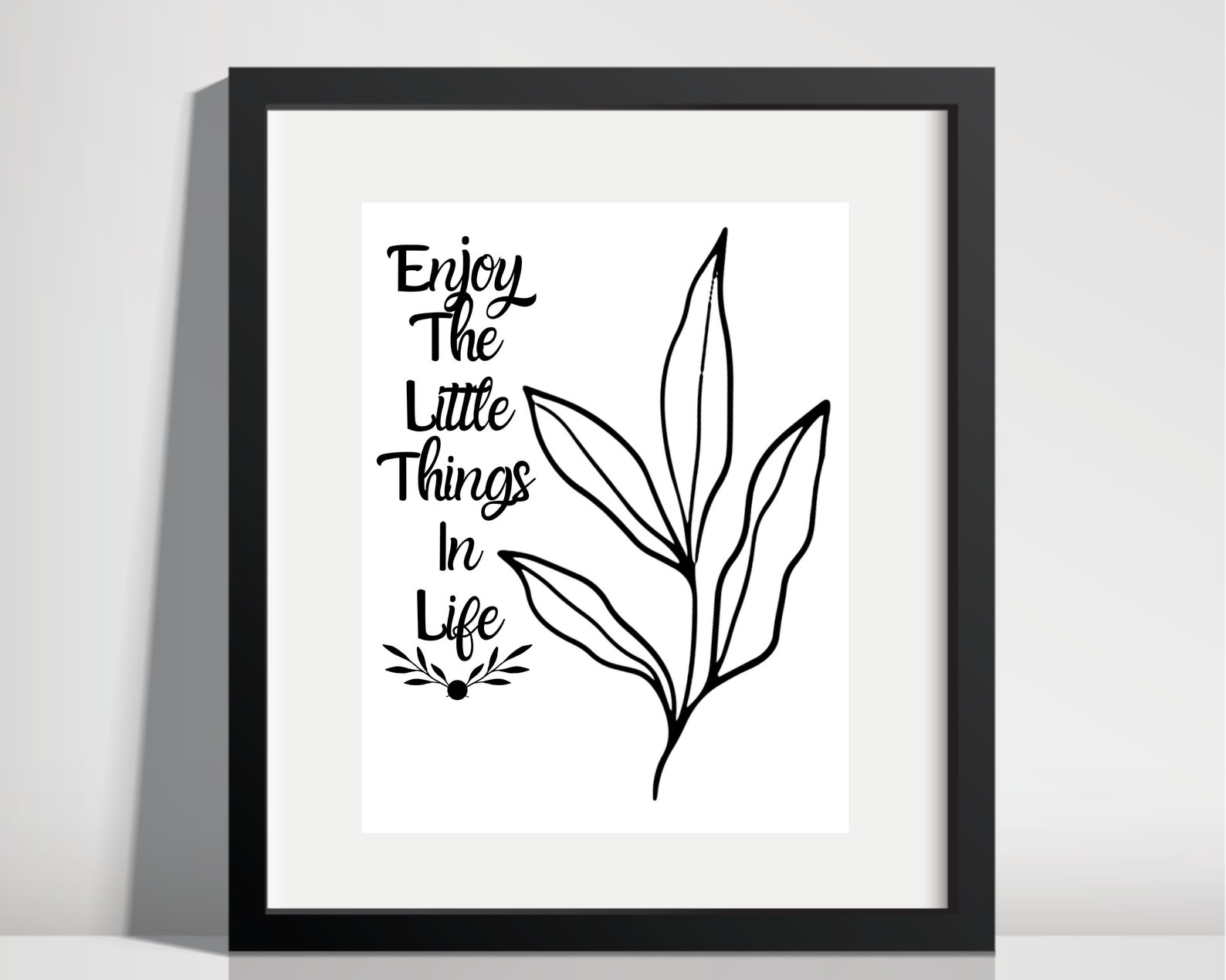 Enjoy the Little Things in Life Inspirational Art Print Quote for ...