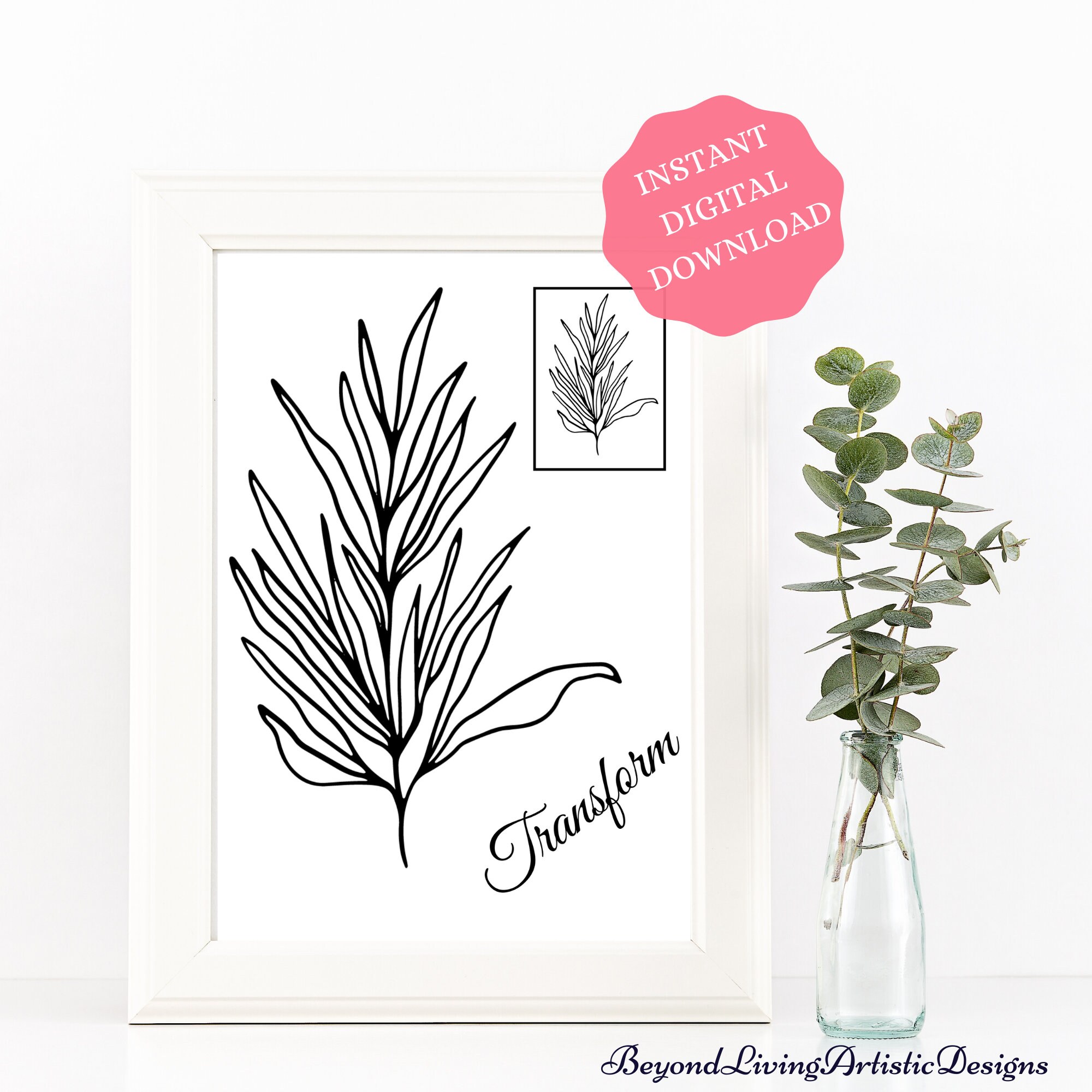 Transform Inspirational Word Wall Art, Wall Decor, Printable Art ...