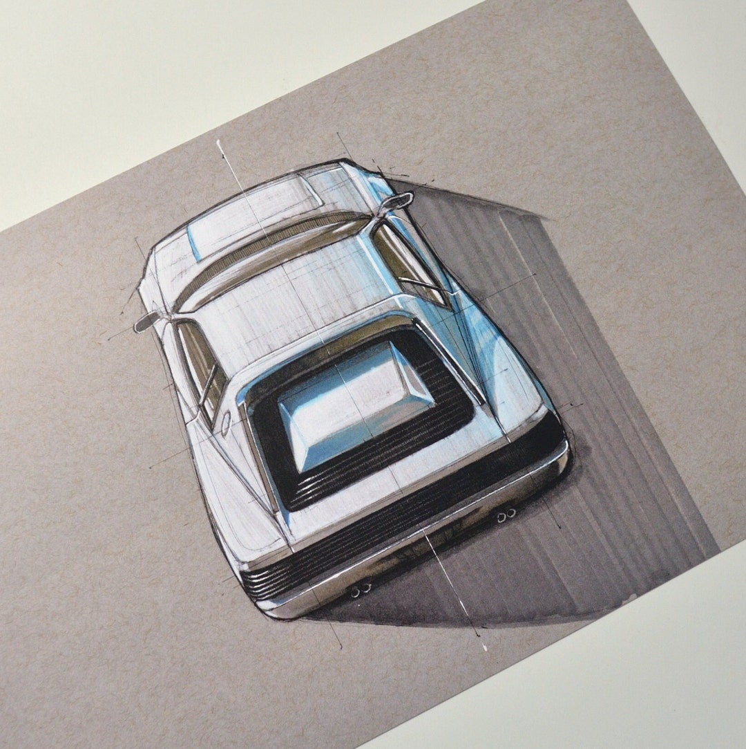 Ferrari Testarossa print - Etsy