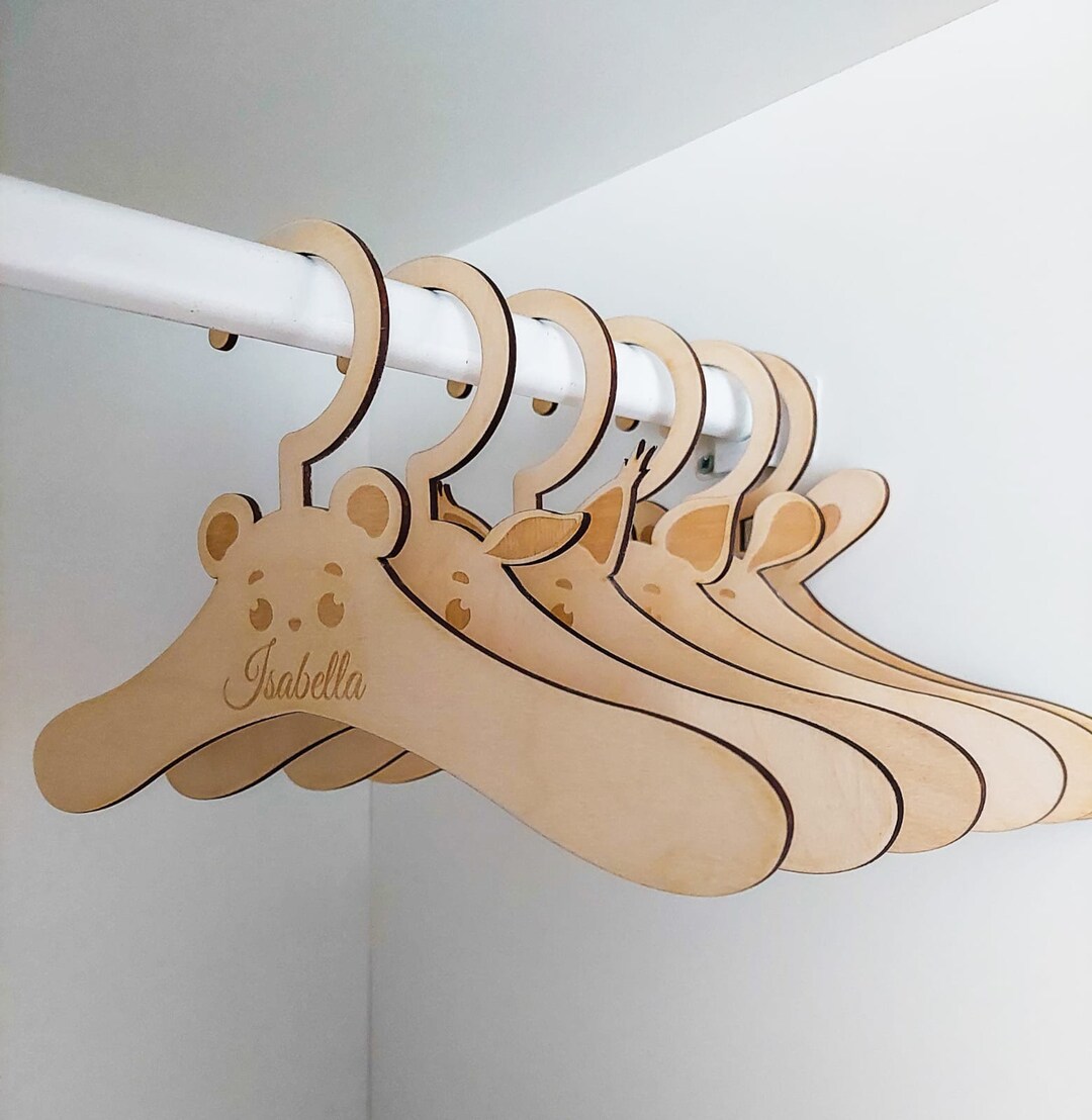 Personalized Baby Hangers Wooden Children's Clothes - Etsy