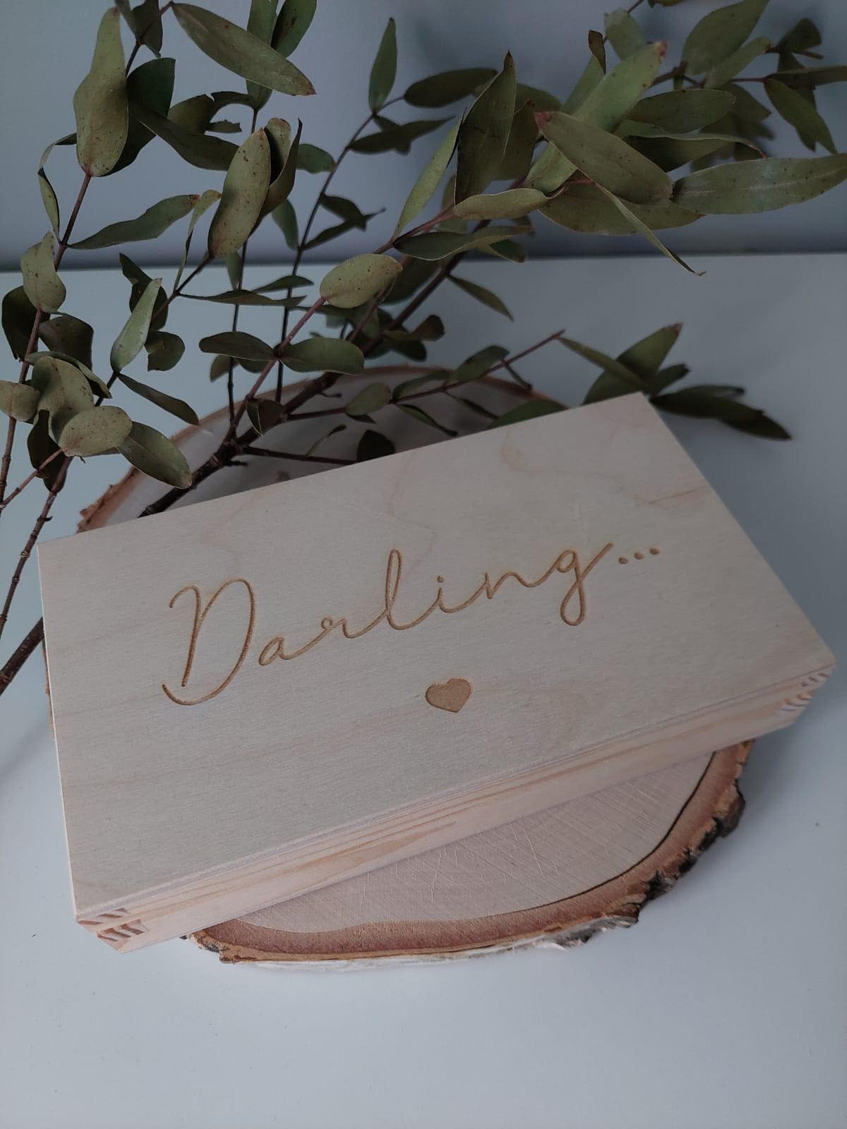 Engraved Pregnancy Announcement Box Baby Announcement - Etsy