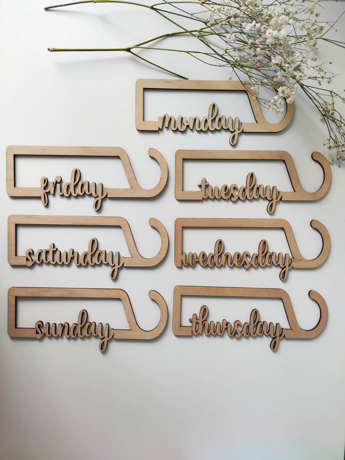 Days of the Week Closet Dividers Baby Closet Dividers - Etsy