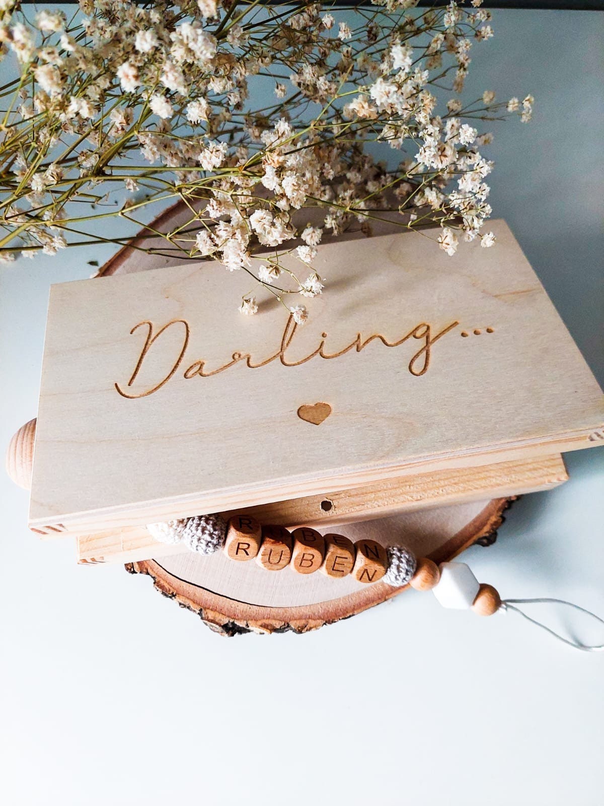 Engraved Pregnancy Announcement Box Baby Announcement - Etsy