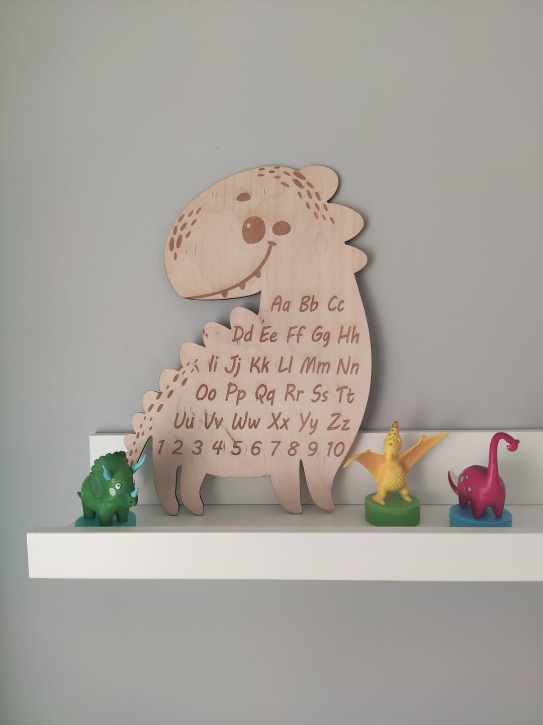 Uppercase and Lowercase Alphabet Numbers Dino Alphabet Tracing Board ...