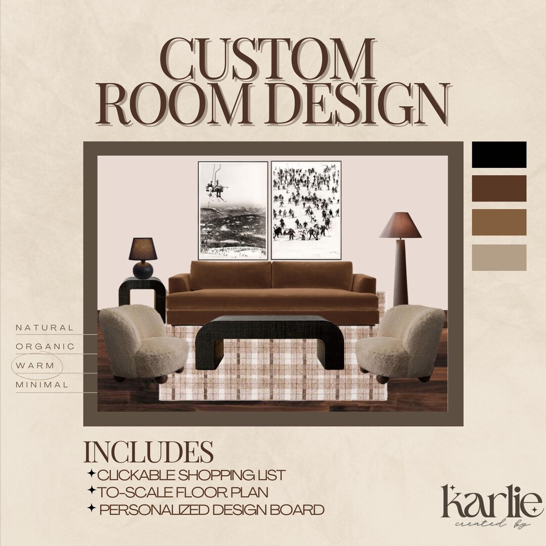 Interior Design for 1 Room – Virtual E-design, Custom Interior Design ...