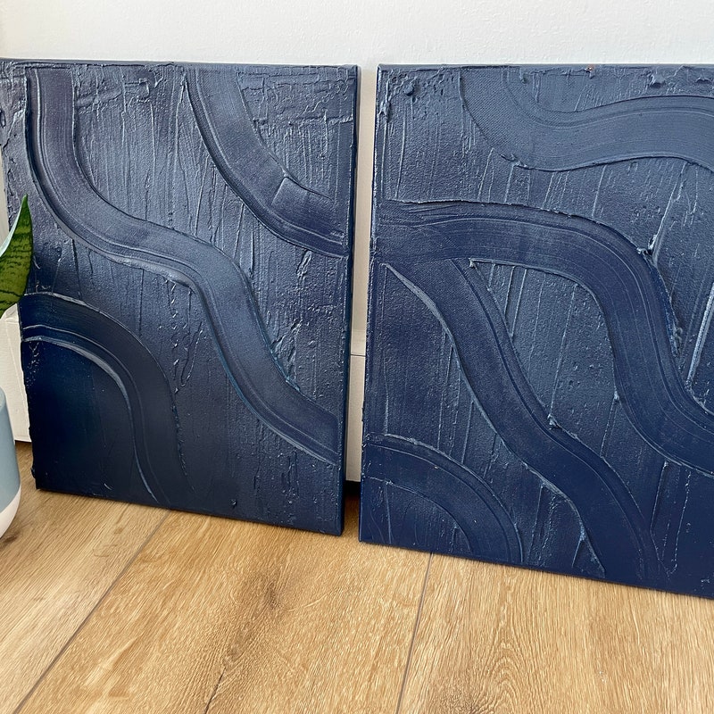 Textured Canvas Wall Art - Etsy