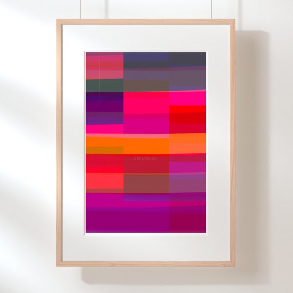 Color Block Art - Etsy